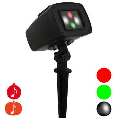 Night Stars Double Coverage - Red and Green Laser Light Projector